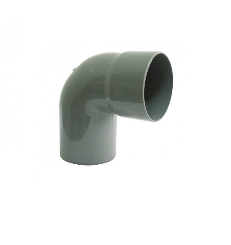 Codo PVC Gris 87,5º x 75mm - Ferreteria Chilemat Paniahue